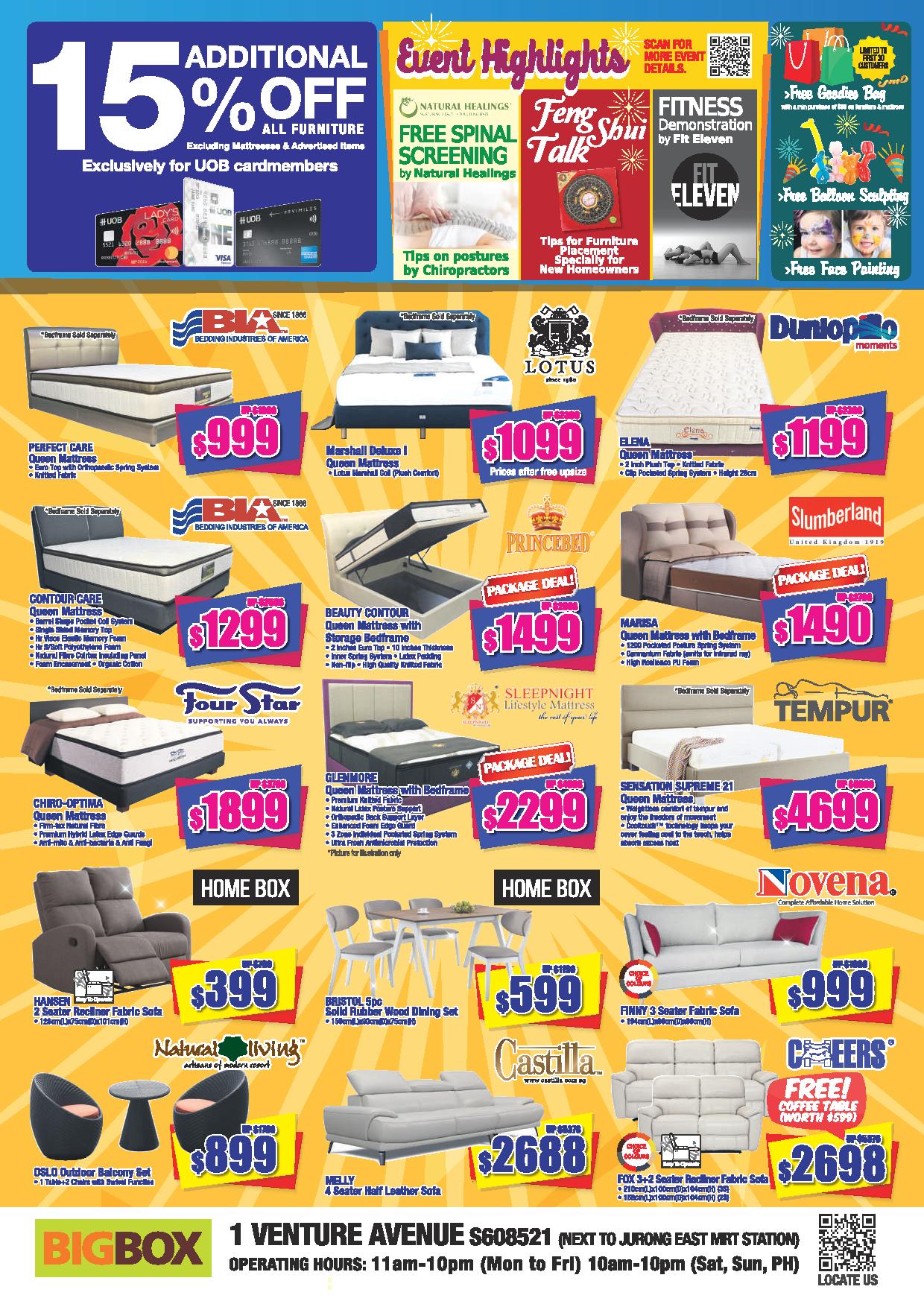 Singapore s Largest Mattress Bedding Fair Is Happening At Big Box Singapore s Largest Mattress Bedding Fair Is Happening At Big Box