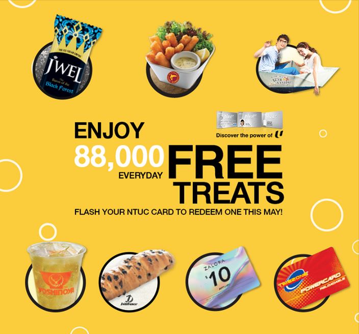 NTUC Membership: 88,000 Free Treats Everyday in May 2015 | MoneyDigest.sg