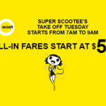 Scoot: 2-hours Sale - All-in Fares to 16 Destinations from S$50*! (22 ...