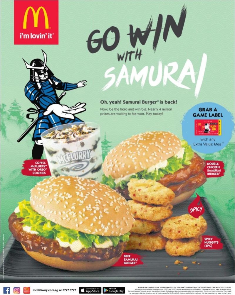 McDonald's Samurai Burger is back, together with your favourite Spicy ...