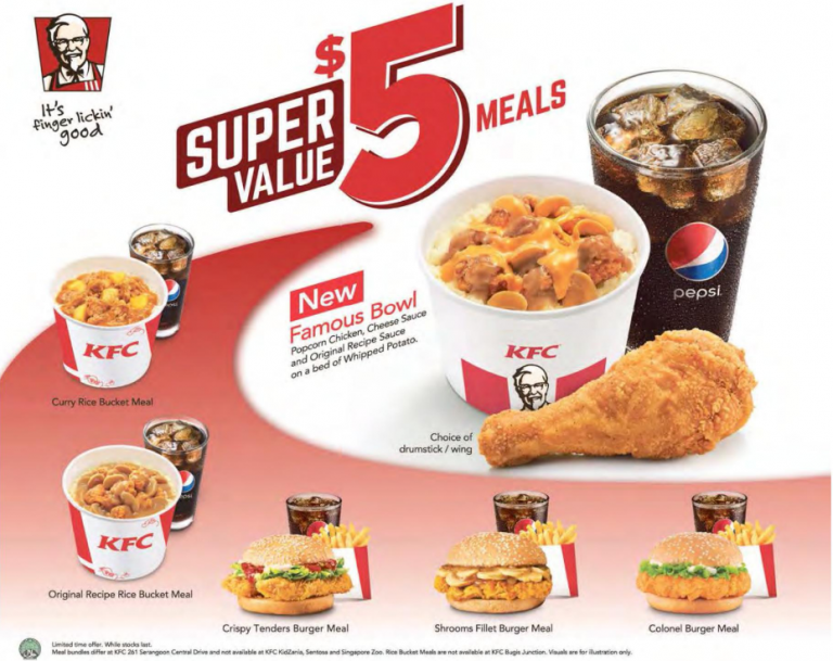 KFC rolls out new $5 Super Value Meals from 1 Mar. Try the new Famous ...