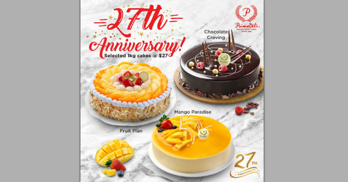 PrimaDeli's $27 Cakes Promotion now includes Chocolate Craving, Mango ...