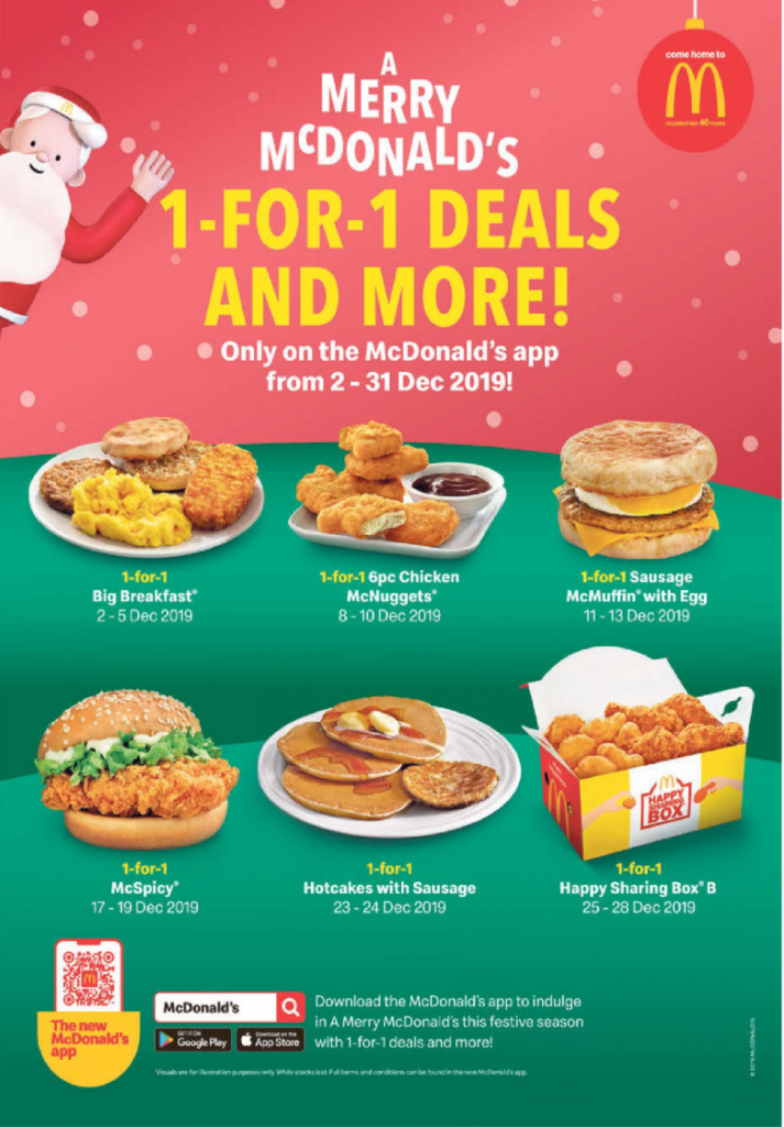 McDonald's celebrates this festive season with 1-for-1 deals for the ...