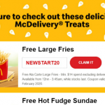 Here are the latest McDelivery Promo Codes for use from 16 Jan - 19 Feb ...