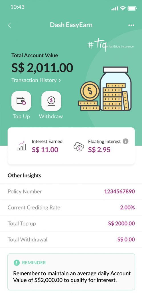 Dash EasyEarn: The easiest way to save for a rainy day | MoneyDigest.sg