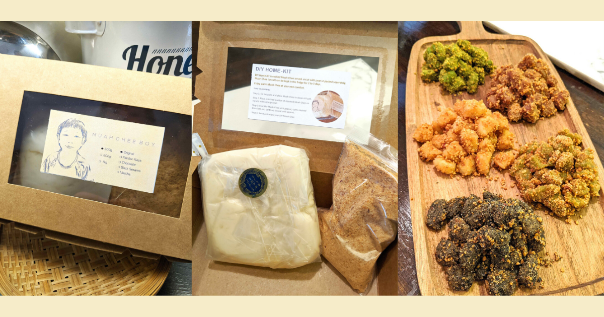 Muah Chee Boy: Homemade muah chee in unique flavours like matcha, black ...