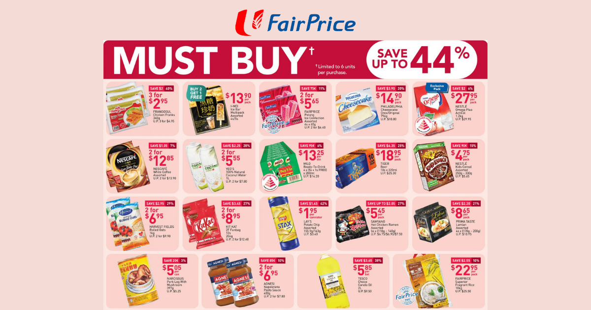 FairPrice: Save up to 44% with must-buy items from now till 30 ...