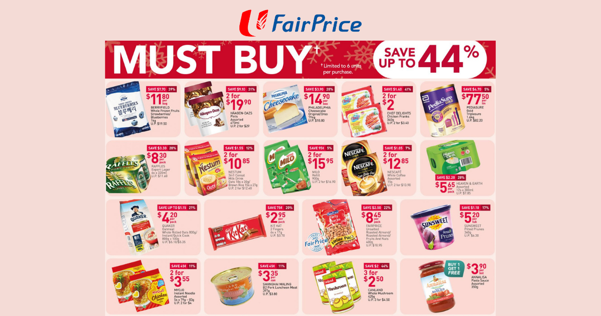 FairPrice: Save up to 44% with must-buy items from now till 2 December ...