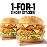 1-FOR-1 KFC Zinger Stacker for DBS/POSB Cardmembers from 1 - 17 Dec 20 ...