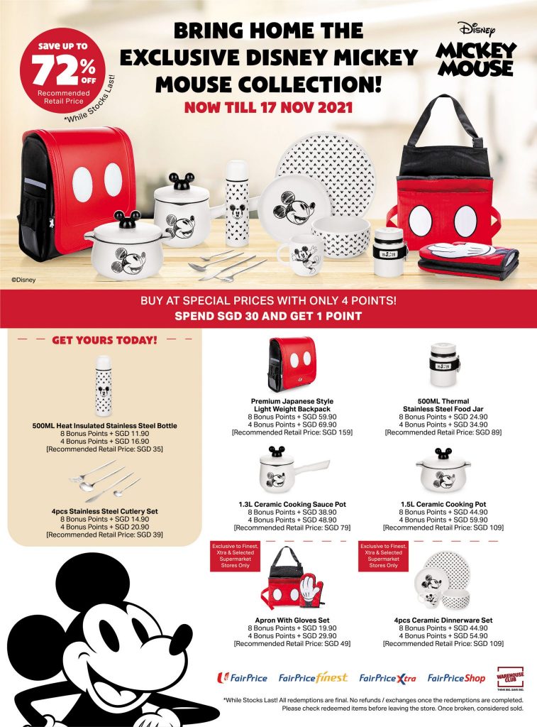 FairPrice Mickey Mouse Redemption From Now Till 17 November 2021 ...