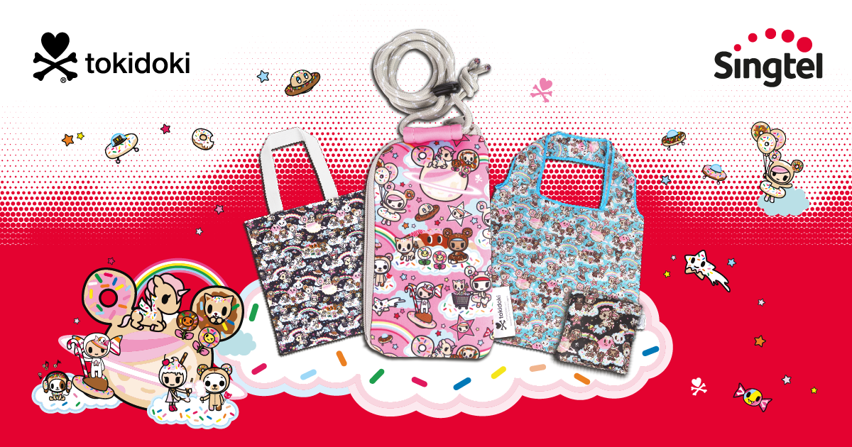 Grab FREE limited edition Tokidoki merchandise with Singtel Prepaid ...