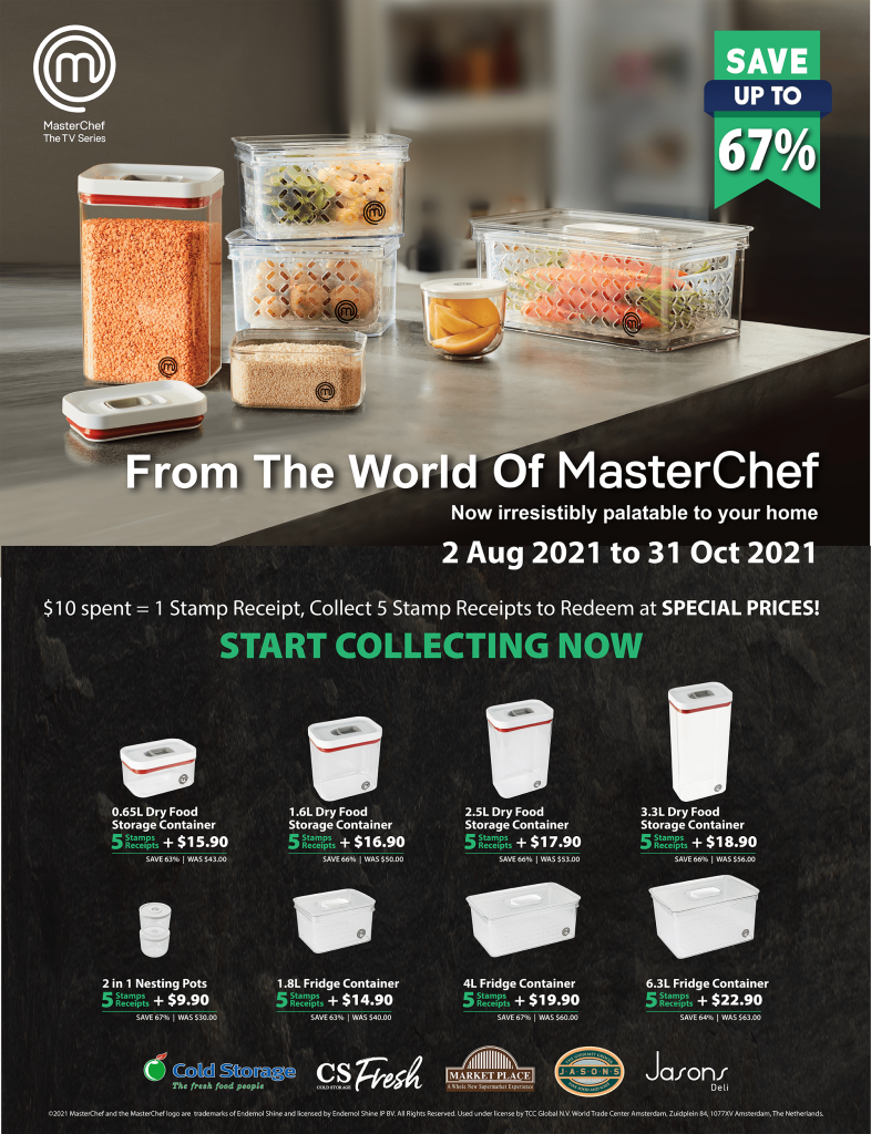 Redeem for MasterChef Food Storage Containers at Cold Storage from now ...