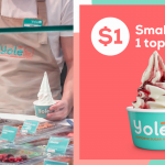 Yolé offering $1 Small Cup with 1 topping at almost all outlets on 3 ...