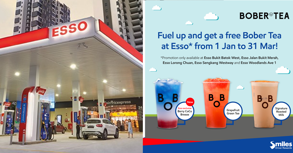 Free BBT When You Fuel Up At Selected Esso Stations From Now Till 31 ...
