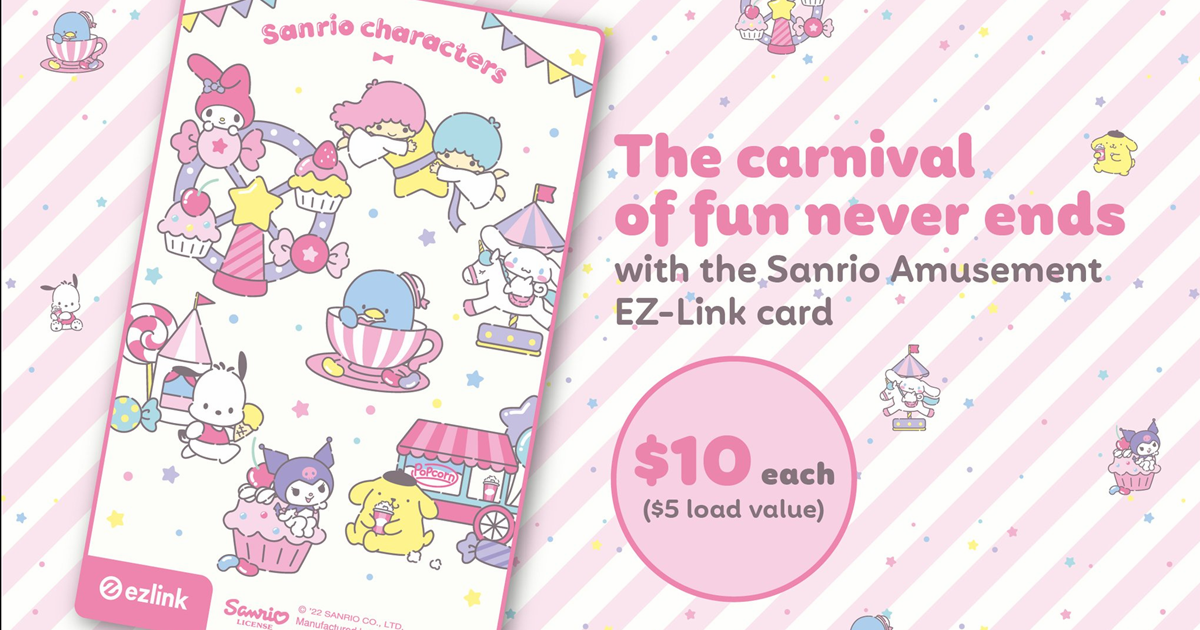 EZ-Link released new Sanrio Amusement EZ-Link card featuring My Melody ...
