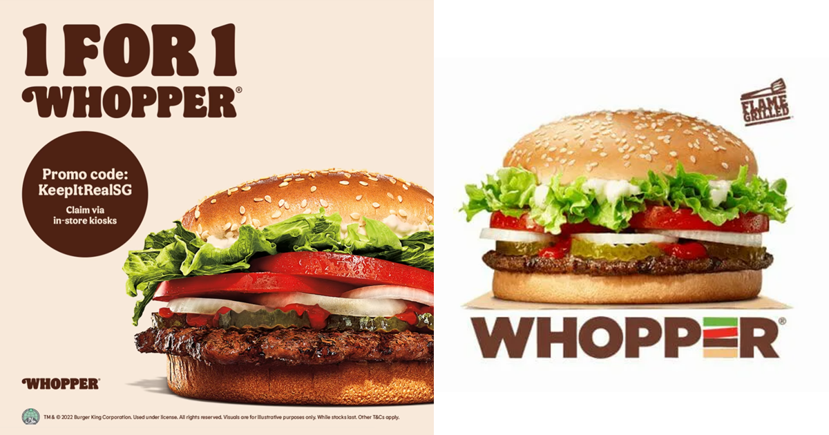 1-FOR-1 WHOPPER® at Burger King from now till 17 January 2022 ...