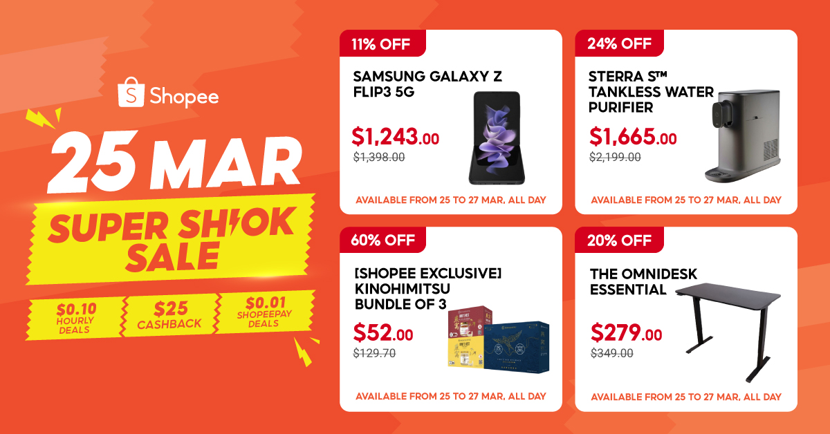 Shopee’s 25.3 Super Shiok Sale Has $0.10 Hourly Deals Across 3 Days and ...