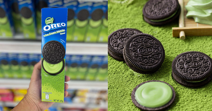 OREO with ice cream matcha filling now available; has a cooling ...