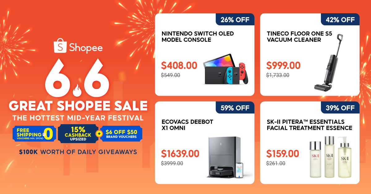 The Hottest Mid-Year Festival is here! Get Started With Shopee’s 6.6 ...