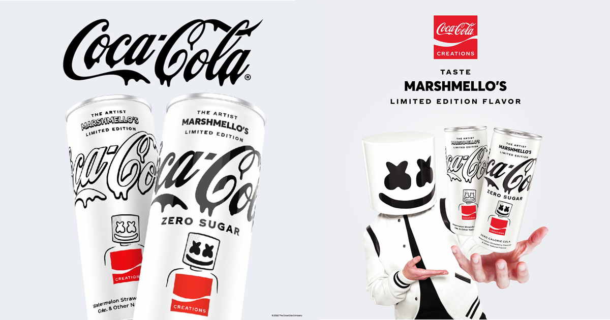 Limited edition Coca-Cola x Marshmello drink now available in Singapore ...