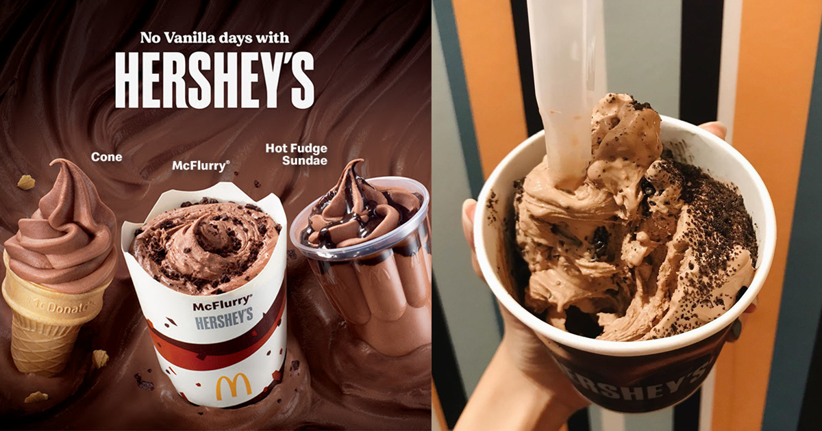 Hershey's McFlurry, Cone and Hot Fudge Sundae now available at McDonald ...