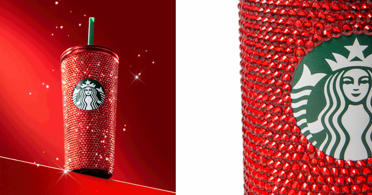 Starbucks launching super limited edition red rhinestones cold cup that ...