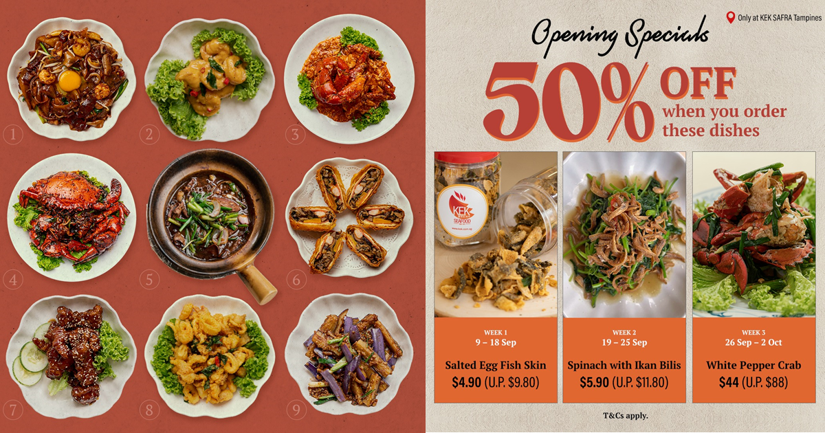 Famous Zi Char Eatery, Keng Eng Kee Seafood, opens at Tampines, offers ...