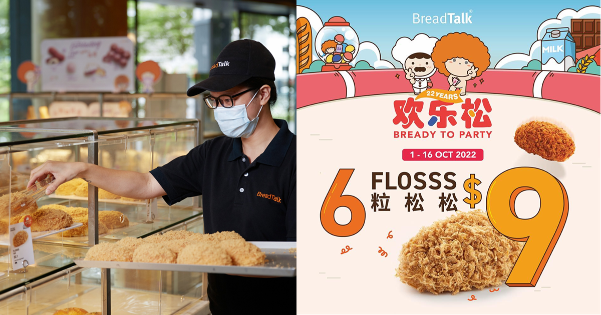 BreadTalk offering their signature Flosss buns at 6-for-$9 from 1 - 16 ...