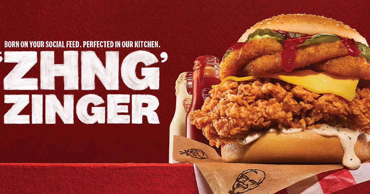 Flash this post to enjoy 1-for-1 'Zhng' Zinger burger at KFC from now ...