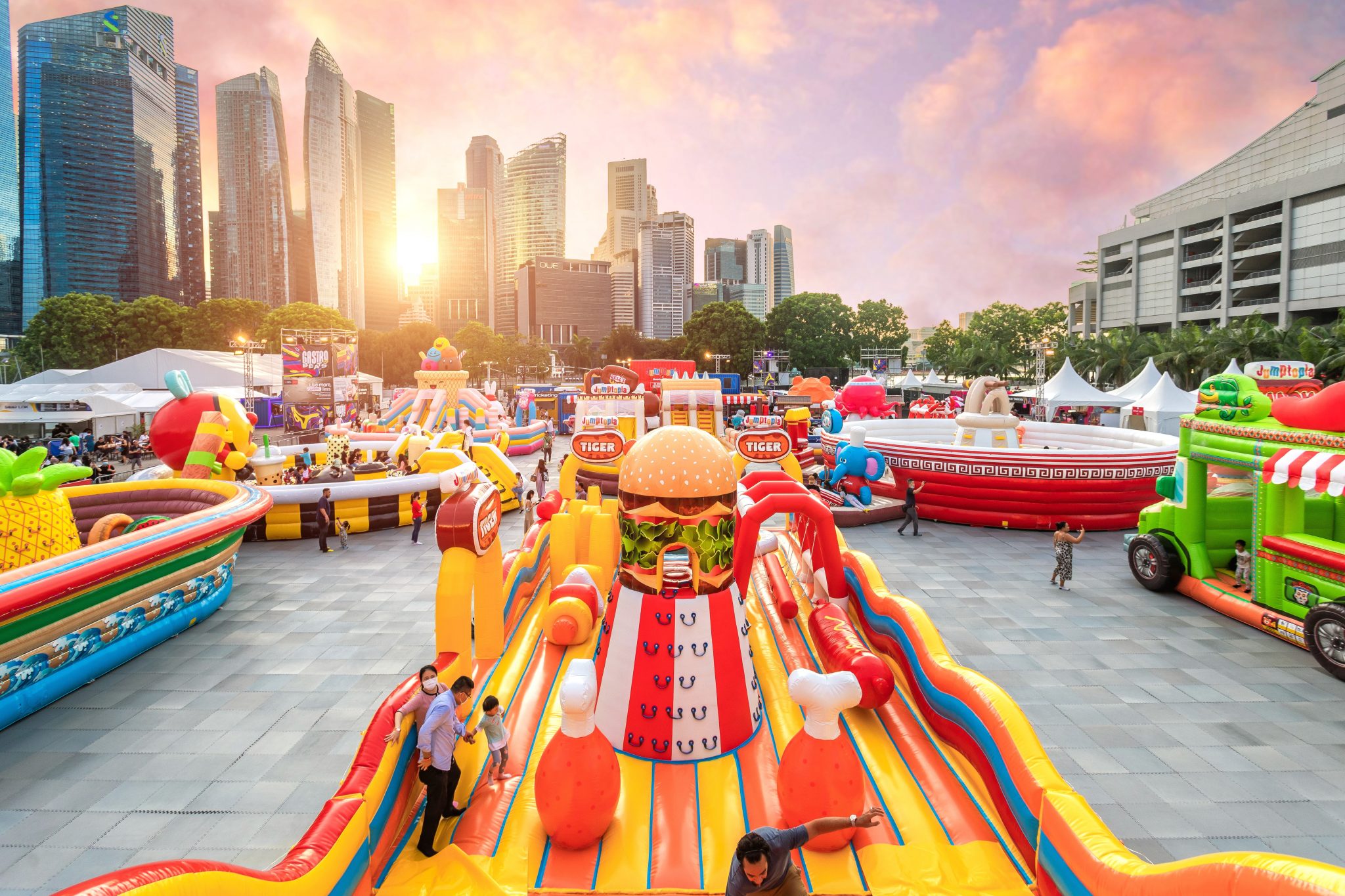 Bayfront Event Space has gigantic space-themed inflatables and water ...