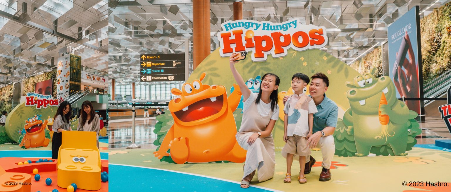 Changi Airport T3 has a huge playground of Hasbro games, bouncy ...