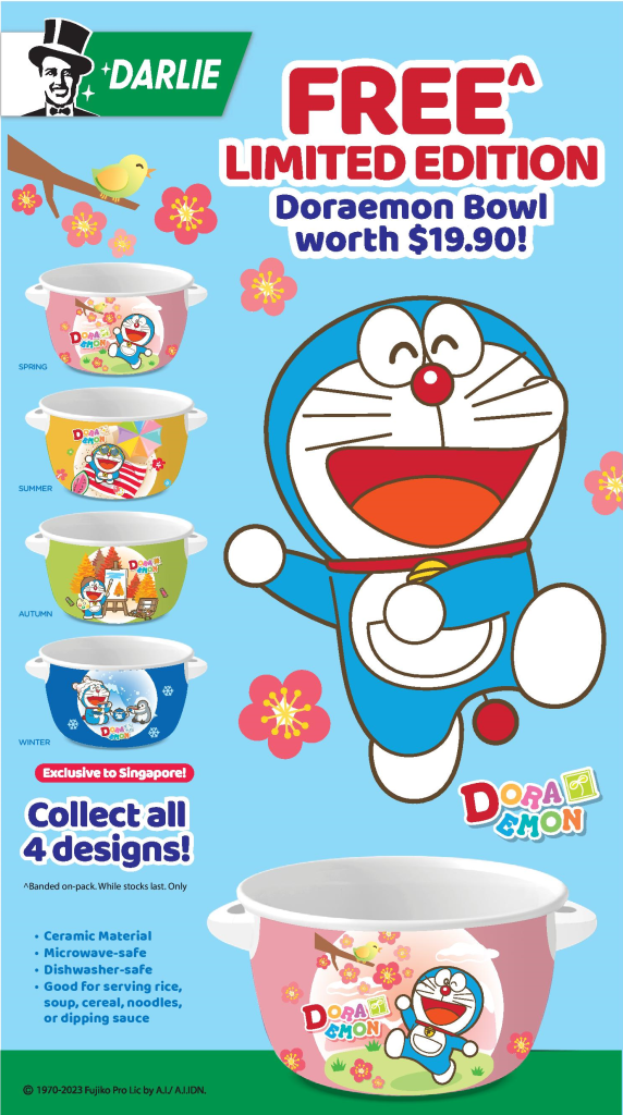 Limited edition Doraemon Bowl in 4 designs now available in Singapore ...