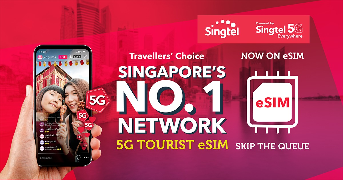 Tourists, get the best Singtel 5G Tourist SIM/eSIM in Singapore! | MoneyDigest.sg