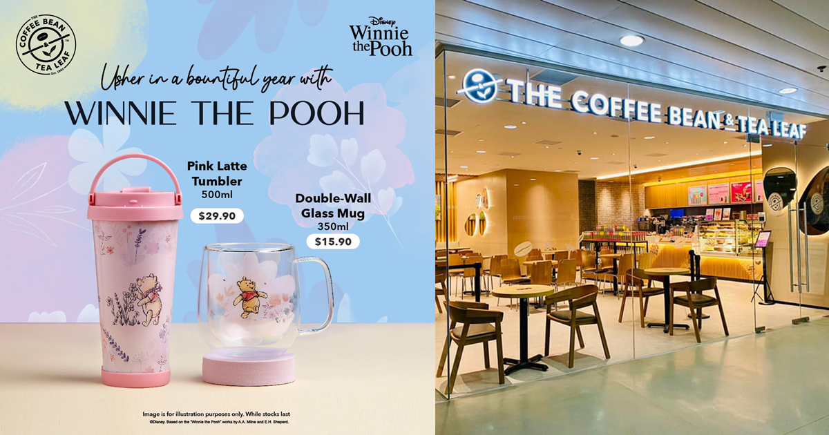 The Coffee Bean & Tea Leaf® selling Winnie the Pooh Tumbler and Glass ...