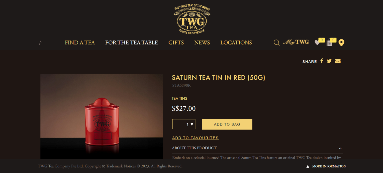 TWG Tea has a New Year Collection and we picked out our favorites $50 ...