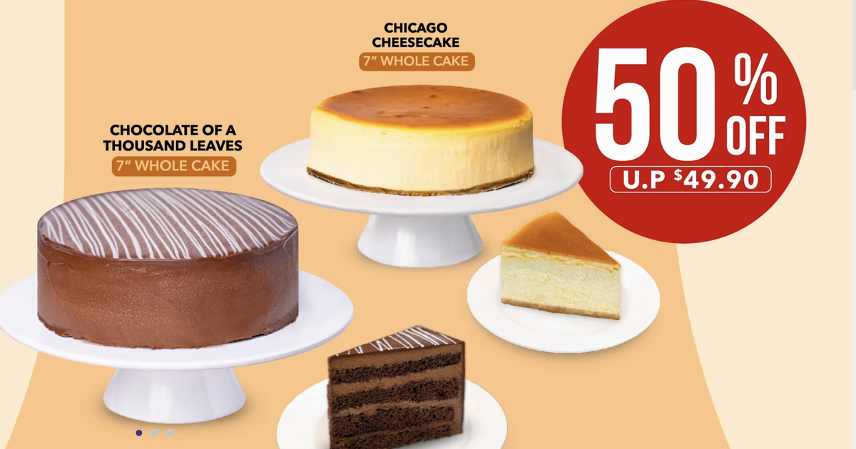 The Coffee Bean & Tea Leaf offering 50% off selected whole cakes at $24 ...