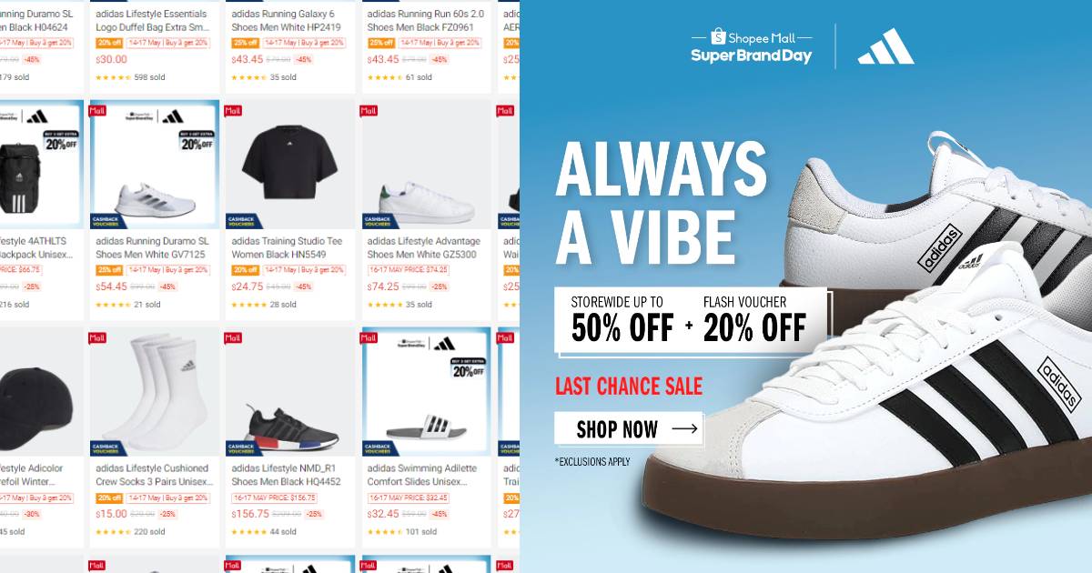 adidas offering up to 50% off from 16 - 17 May 24 | MoneyDigest.sg