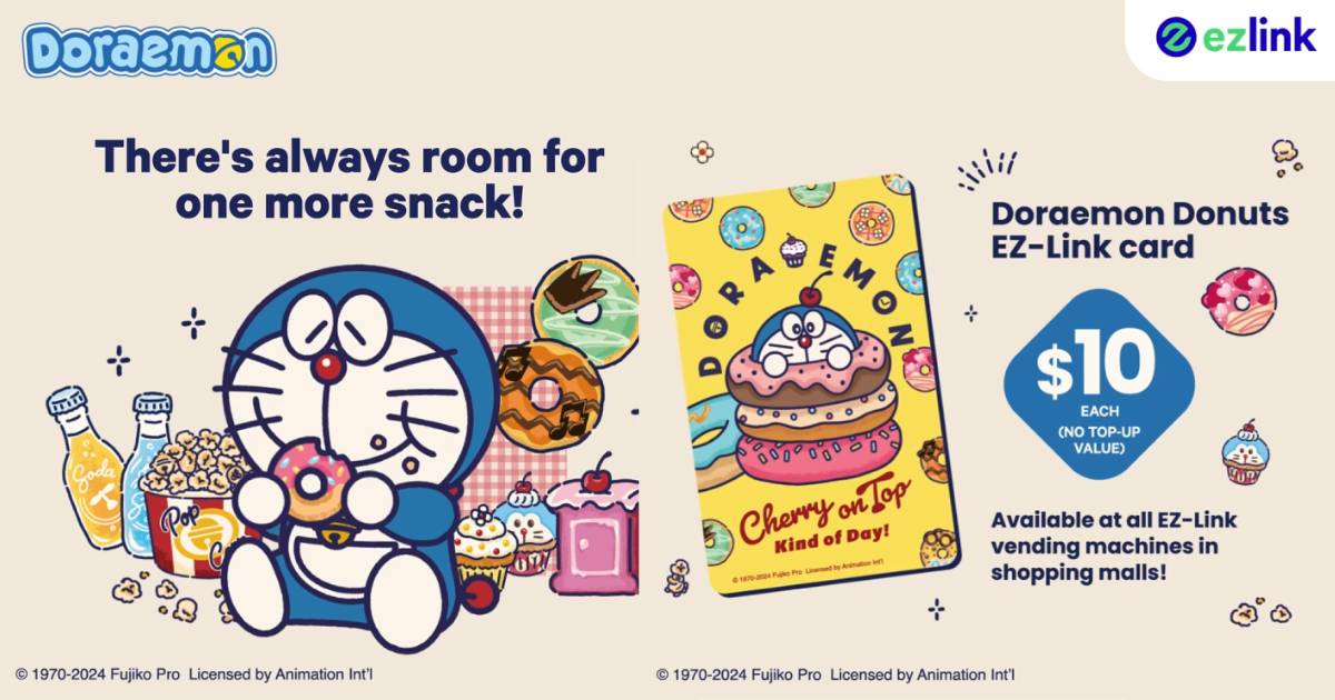 Doraemon Donuts EZ-Link card now available for $10 each | MoneyDigest.sg