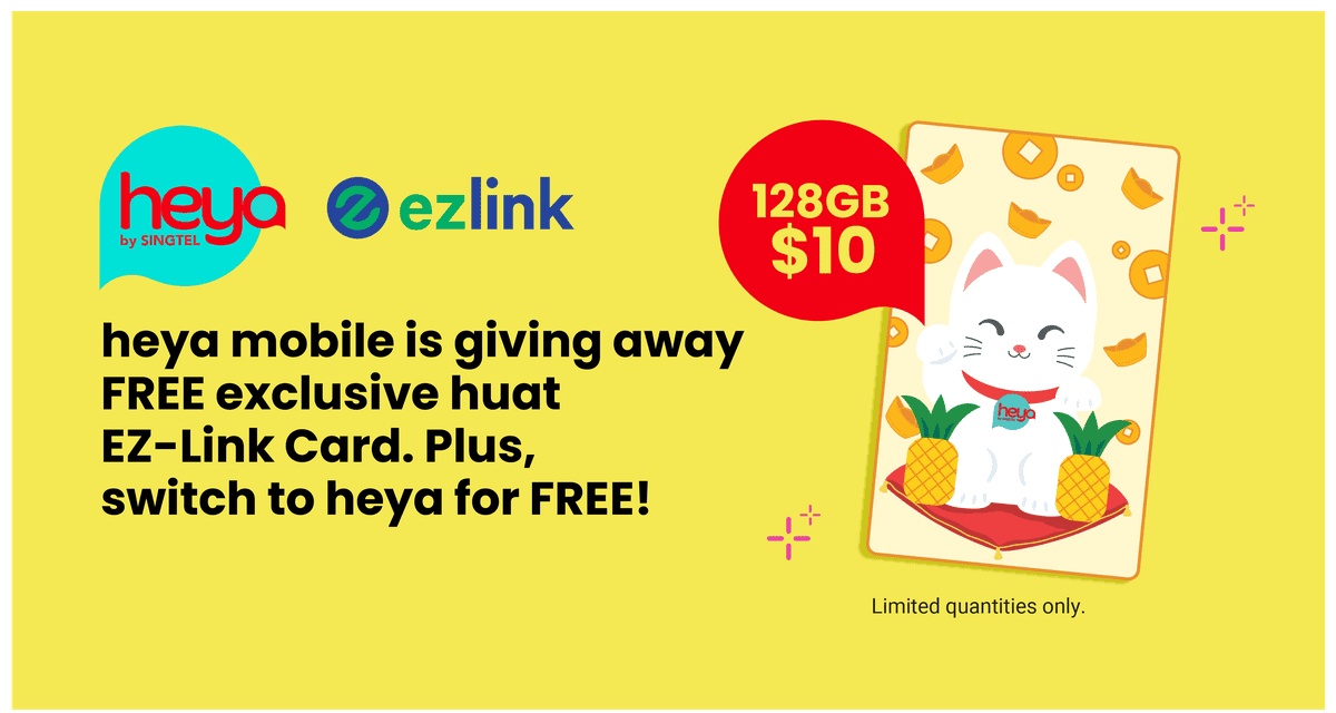 heya mobile is giving away FREE exclusive huat EZ-Link Card. Plus ...