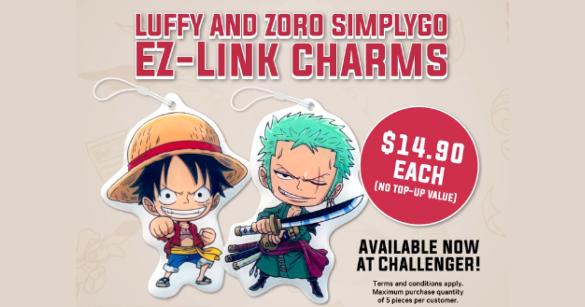 EZ-Link unveils the One Piece Luffy and Zoro SimplyGo EZ-Link charms ...