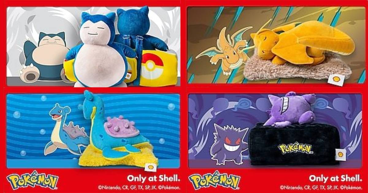 Shell launches new Pokémon collection with Snorlax XL Blanket & Plushie ...