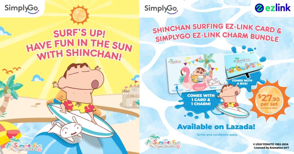 Crayon Shin-chan EZ-Link Card & SimplyGo EZ-Link charm now available ...