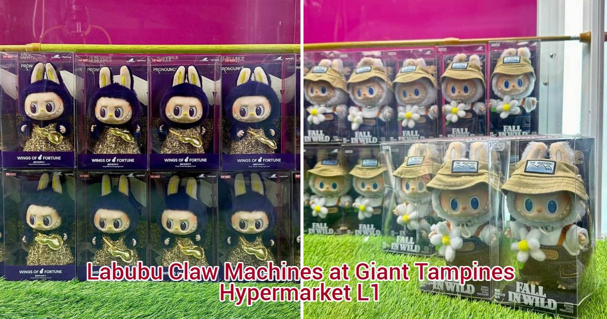 You can now catch Labubu at the claw machines located at Giant Tampines ...