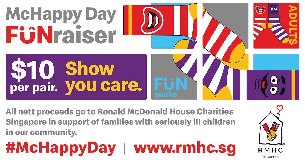 Limited-edition Ronald & Grimace Mismatched Socks available at McDonald ...
