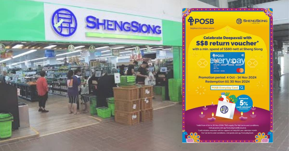 Sheng Siong is giving a $8 Return Voucher (min. $80 nett spend) with ...
