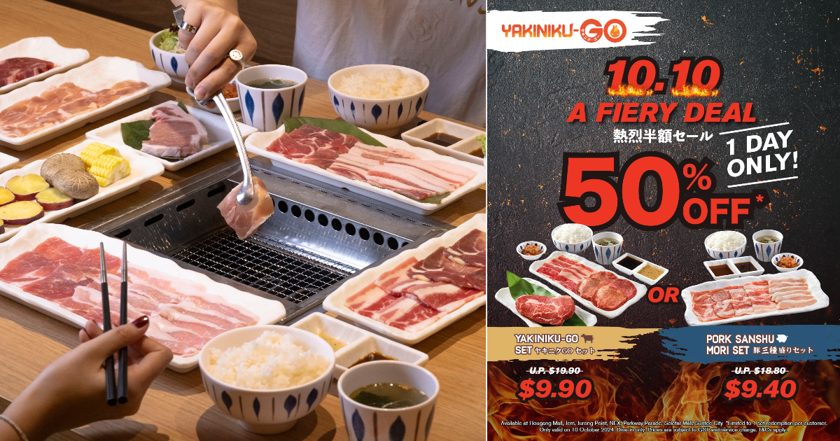 [10.10 Promo] Yakiniku-GO offering 50% off deals on 10 Oct 24 ...