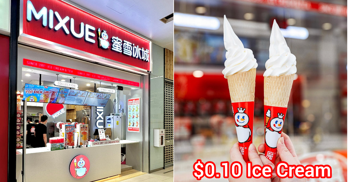 $0.10 Ice Cream Deal at Mixue Paya Lebar Square on selected days ...