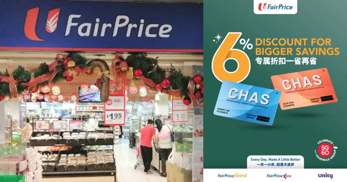 FairPrice Group Doubles Discounts from 3% to 6% for CHAS Cardholders to ...