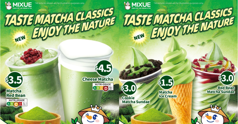 Matcha Ice Cream now available at MIXUE stores in Singapore ...