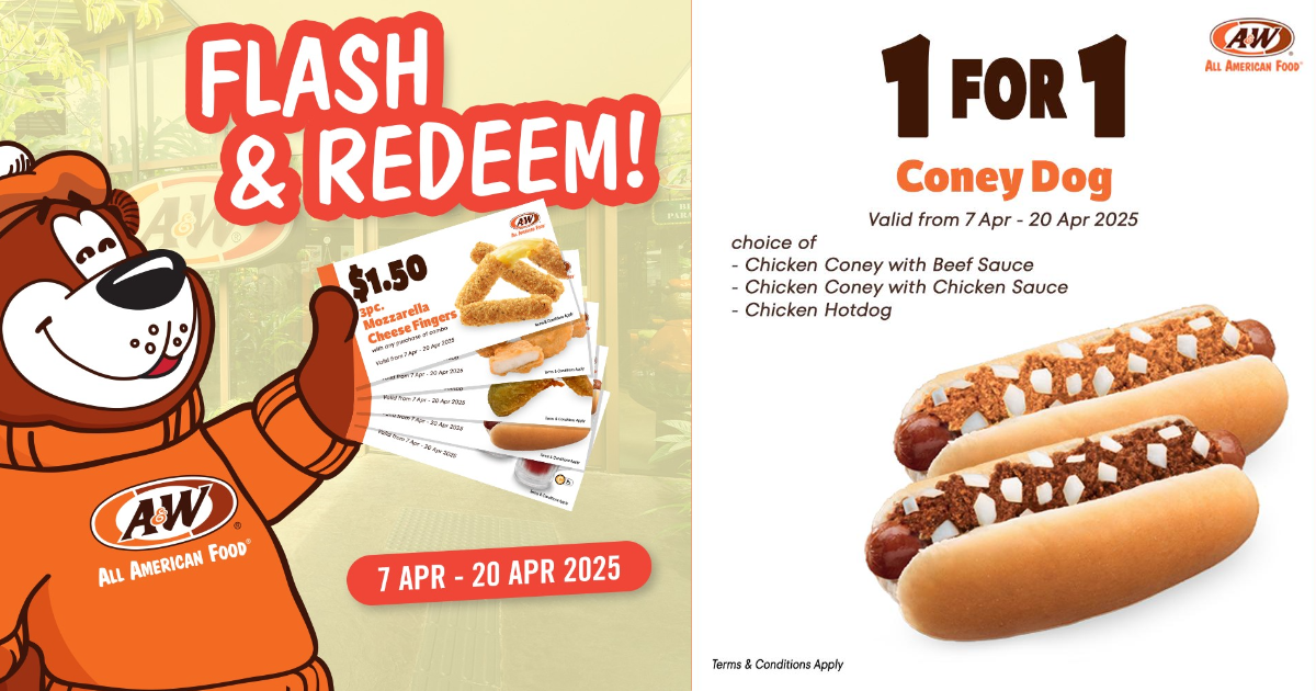 Flash these A&W coupons to enjoy 1-for-1 Coney Dog, Root Beer & More ...